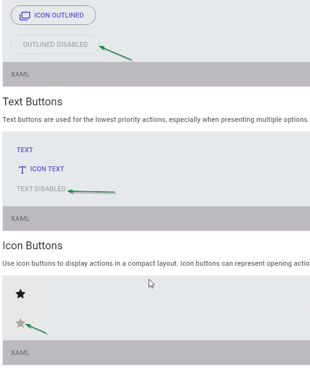 [Gallery][Skia.GTK]Buttons(Material)- Disabled button are not displaying as Disabled. · Issue ...