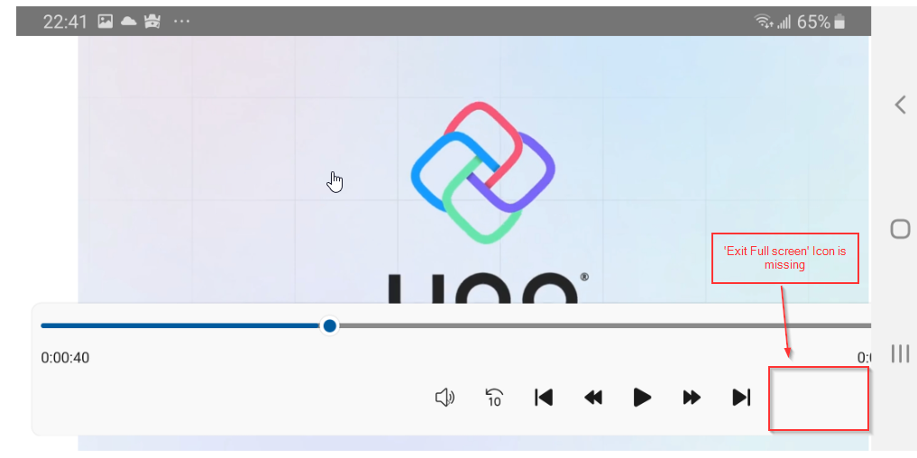 Gallery Android Mediaplayerelement Exit Full Screen Icon Is Missing Or Not Displaying