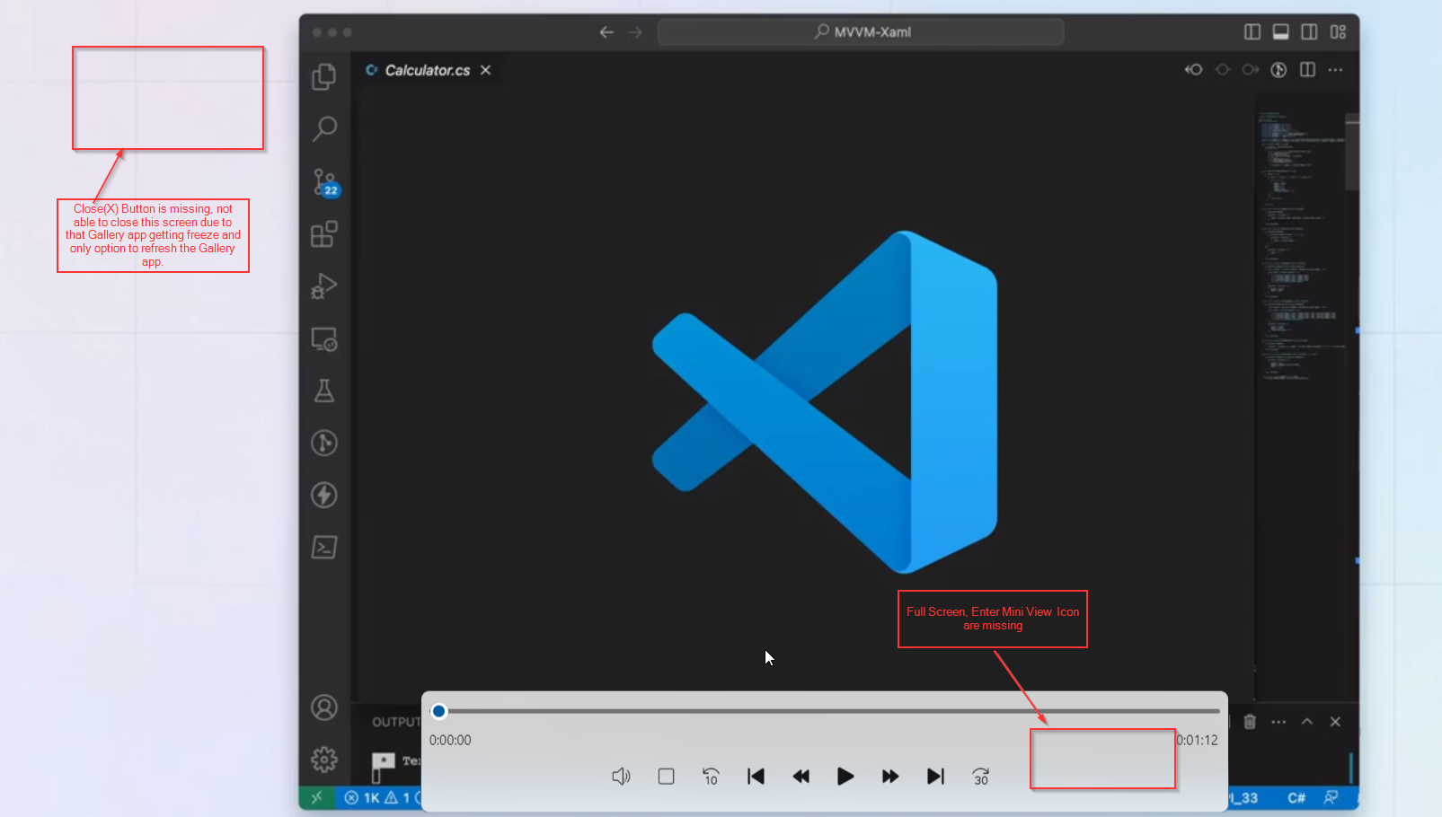 [Gallery][Wasm/Android/iOS]MediaPlayerElement(First sample option)- when first click 'Full ...