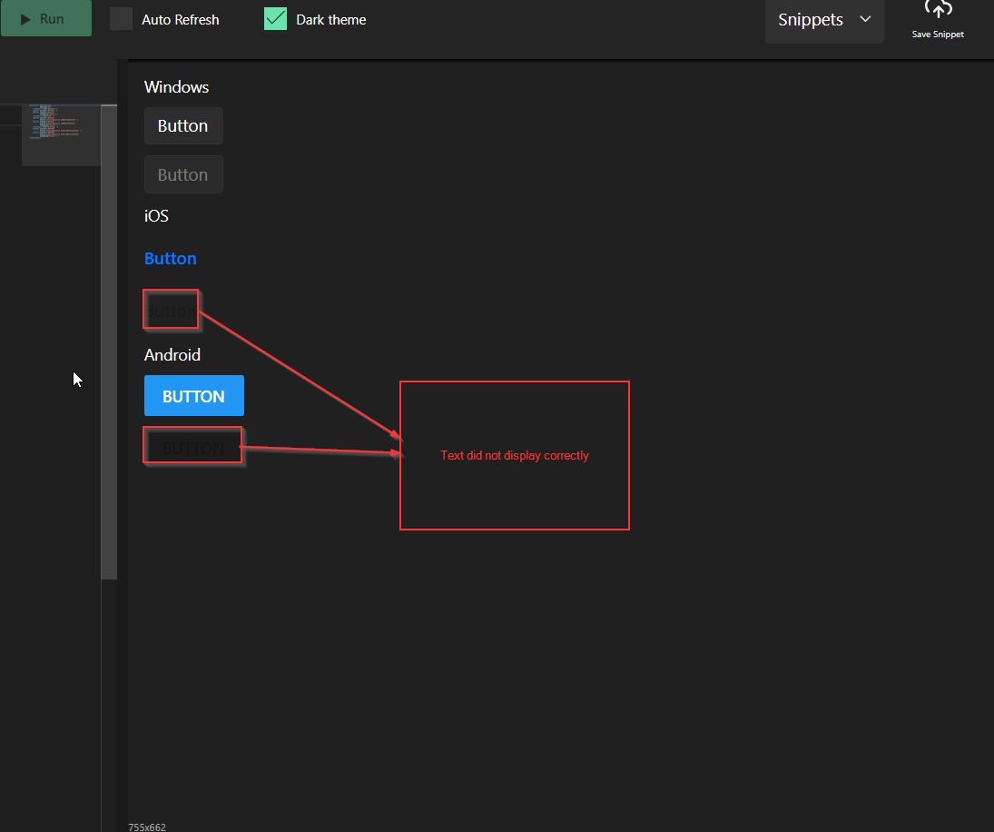 [Playground][wasm]Button, ProgressBar, Card- Text is not visible in Dark Theme · Issue #481 ...