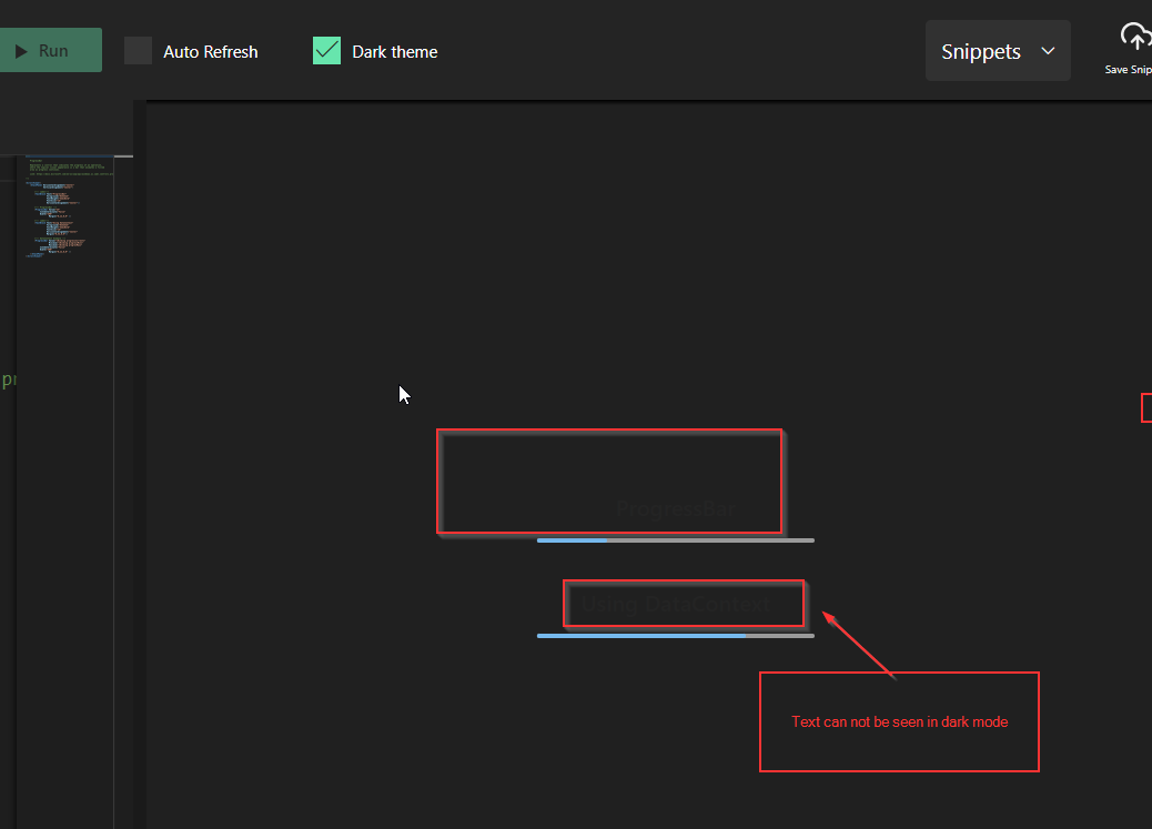 Playground Wasm Button Progressbar Card Text Is Not Visible In Dark Theme · Issue 481
