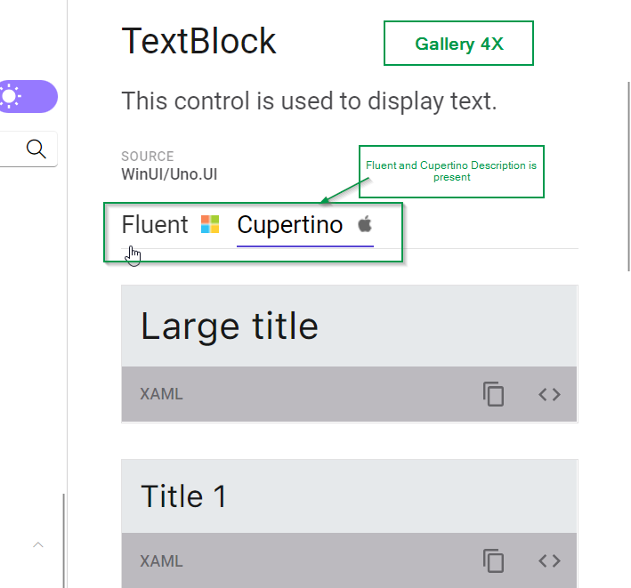 Gallery Wasmiosandroid Textblock On Top Description Fluent Or Cupertino Is Missing