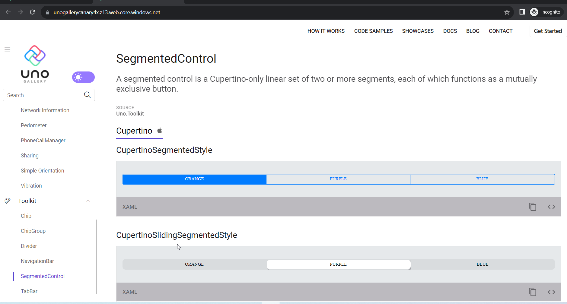 [Gallery-4X][Wasm] sliding is not working properly for 'CupertinoSlidingSegmentedStyle'. · Issue ...