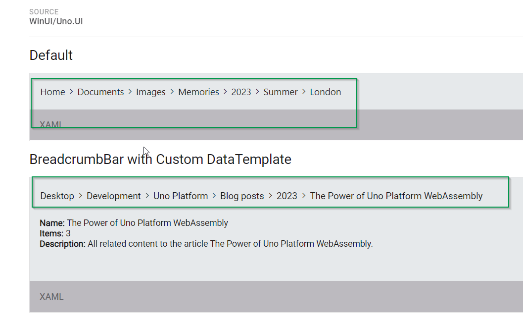 [Gallery][5.0, 4X][Wasm] when reduce screen size, nodes of breadcrumb bar displays overlapped on ...