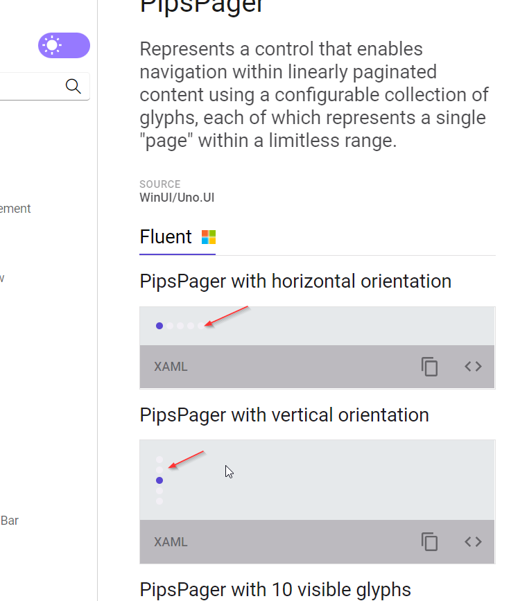 [Gallery-4X and 5X][All Platform]Pipspager- Pips are displaying in white color in light theme ...