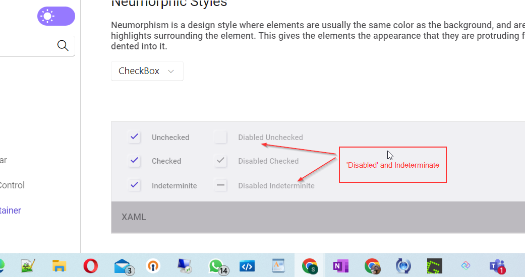 Gallery-5X and 4X][Wasm,iOS,Android] ShadowContainer- Text is 'Incorrect' written for 'Disabled ...