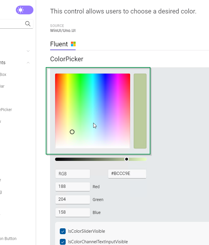 [Gallery][Wasm]ColorPicker- ColorPicker box is not displaying any color. · Issue #13754 ...