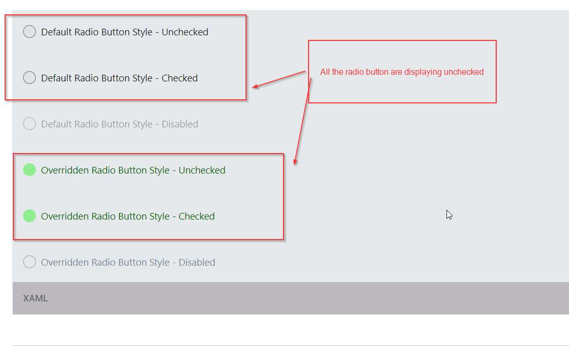 Gallery All Platforms Lightweight Stylingfluent All Radiobuttons Display Unchecked Once 