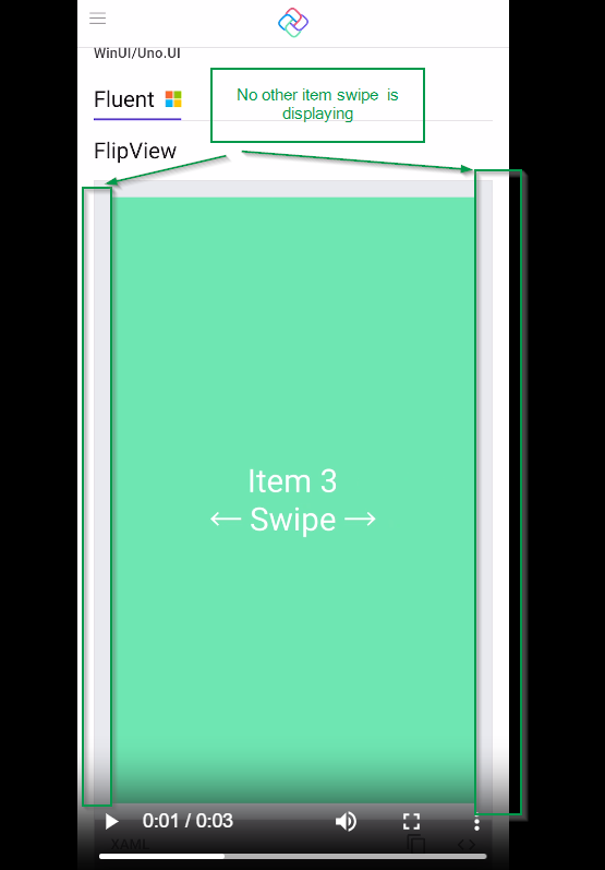 [Gallery][Android]FlipView-when swipe Items, color of 'previous' and 'next' swipe Item is ...