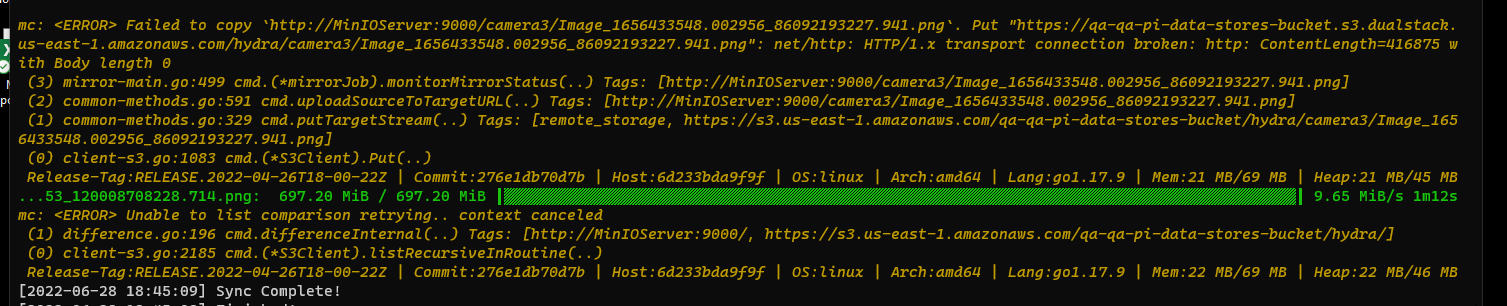 HTTP request error failed to copy to S3 with mc mirror · Issue #4138 ...