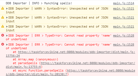 Spell Muncher not munching in new world · Issue #164 · MrPrimate/ddb-importer · GitHub