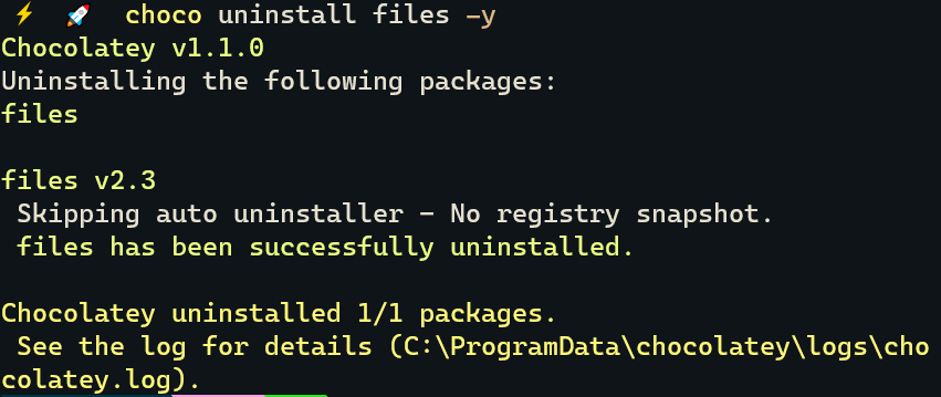 can't uninstall files installed with chocolatey · Issue #9619 · files-community/Files · GitHub