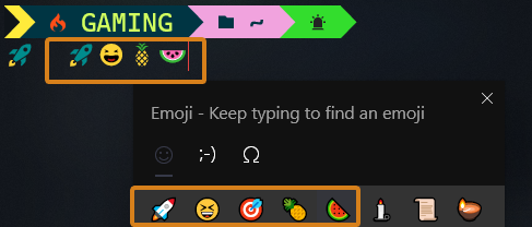 My emoji design in terminal is change!! · JanDeDobbeleer oh-my-posh ...