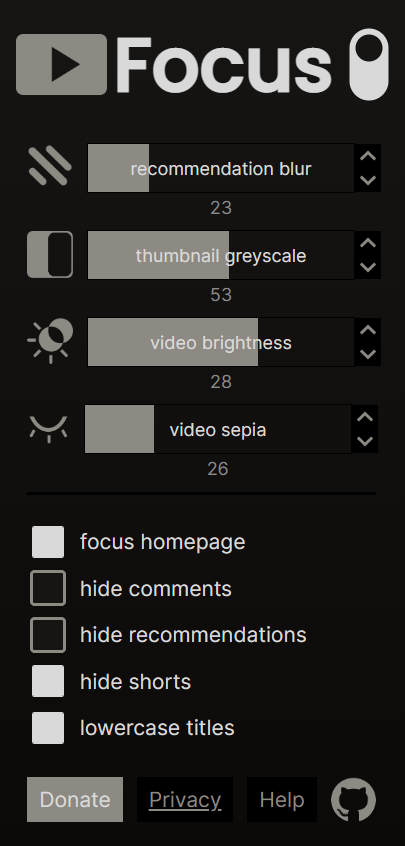 GitHub - yt-focus/yt-focus: Stay productive with YT Focus: block Shorts ... GitHub - yt-focus/yt-focus: Stay productive with YT Focus: block Shorts ...
