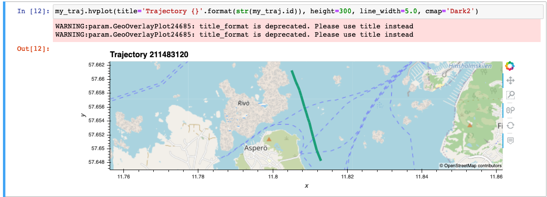 trajectory not plotted with `c` parameter · Issue #71 · movingpandas/movingpandas · GitHub
