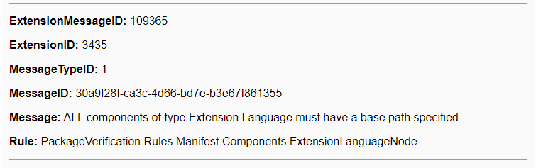 Evs Reports Error But When Correcting It The Package Does Not Install