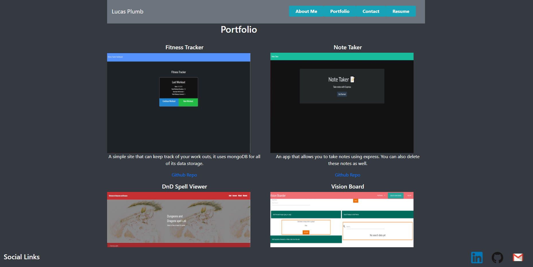 GitHub - Lplumb/React-Portfolio