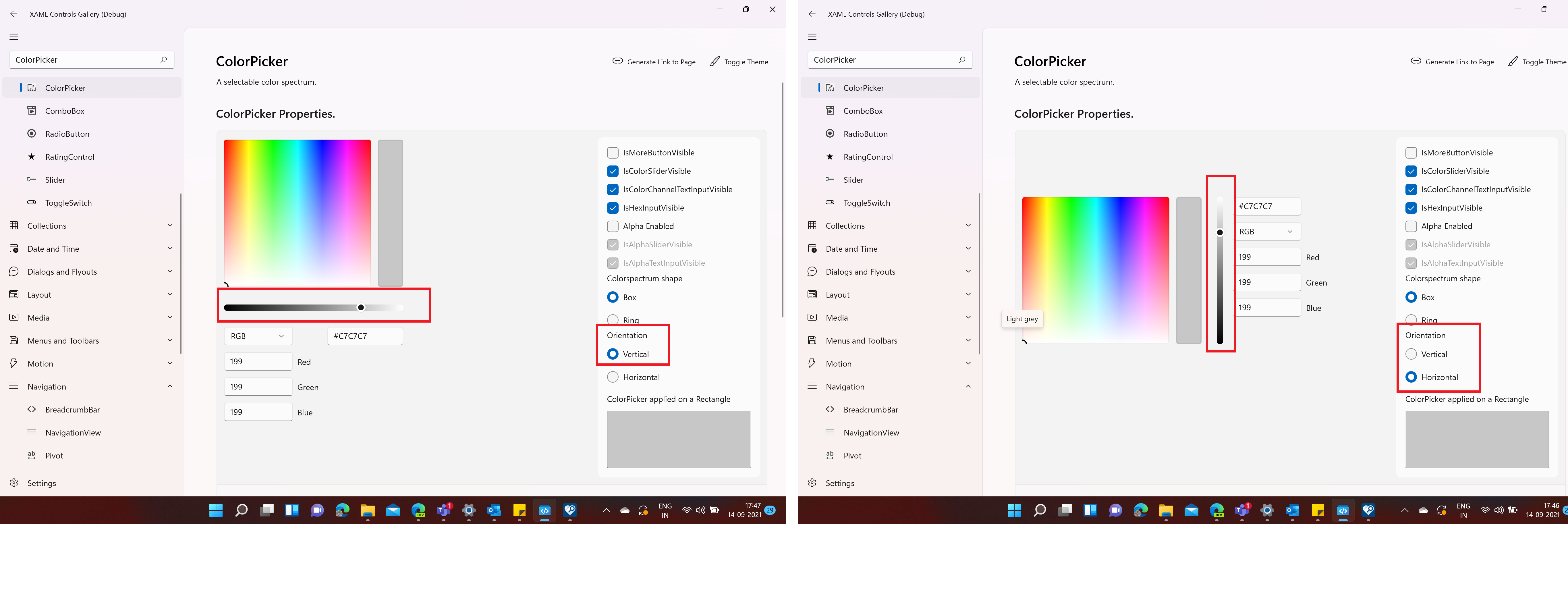 Bug Xaml Controls Gallery Accessibility The Slider Is Shown Vertically When Horizontal