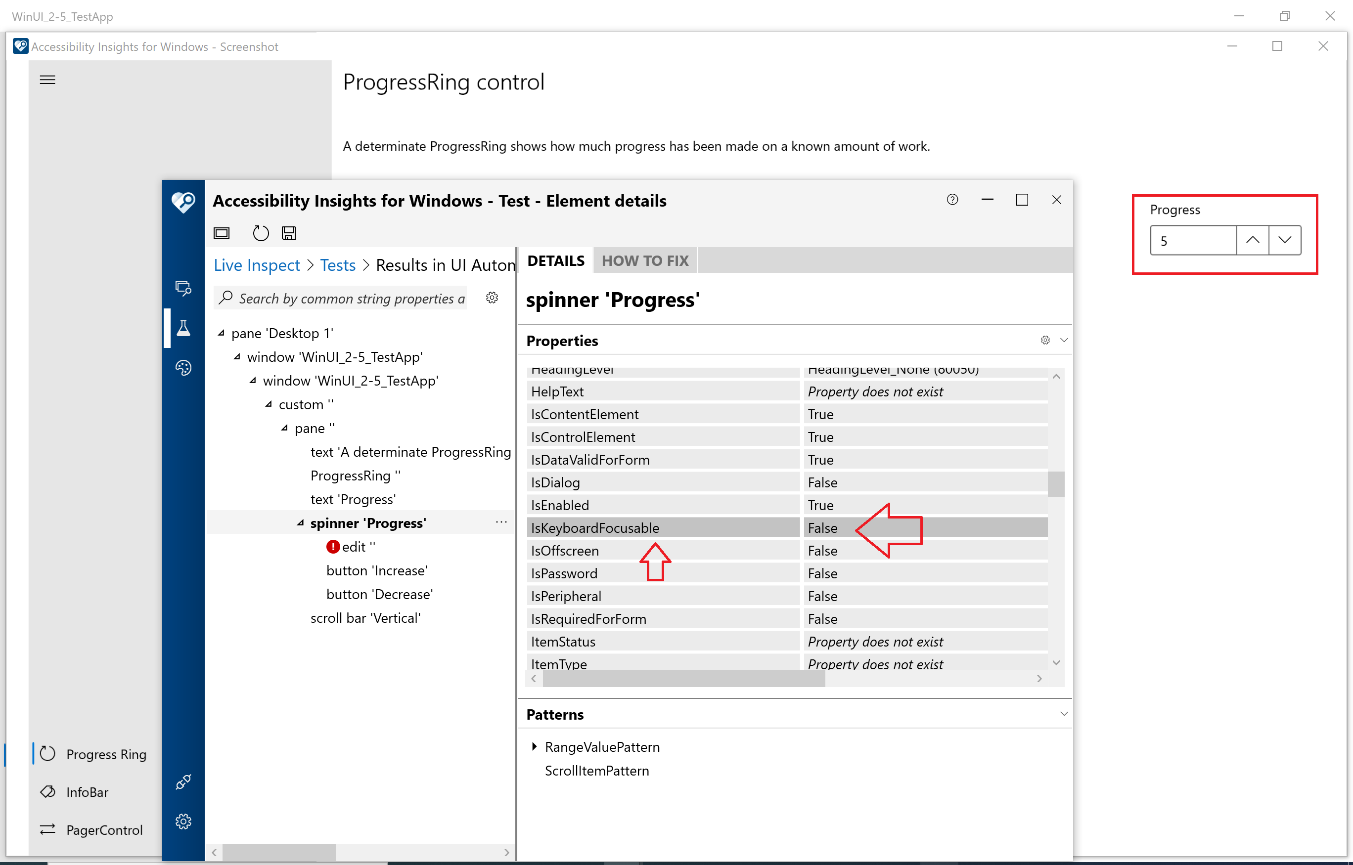 Bug: WinUI-2.5: Accessibility: [MAS4.2.1]: The screen reader user is ...