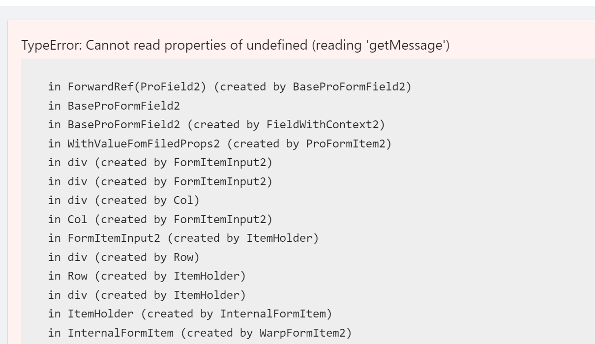 🐛[BUG] zh-HK 繁体中文下 ProFormSelect 包在 antd 的 Form 里报错 · Issue #5944 · ant-design/pro-components ...