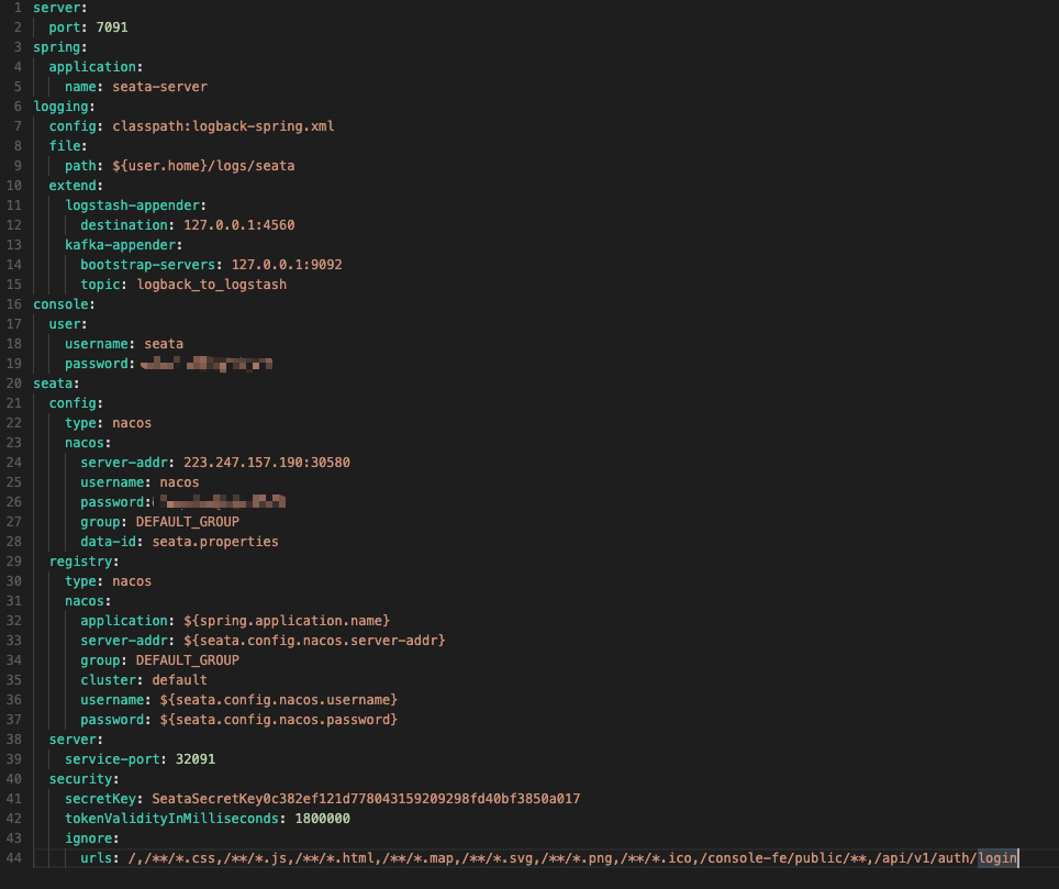 seata 1.6.1 no available service found in cluster 'default', please ...