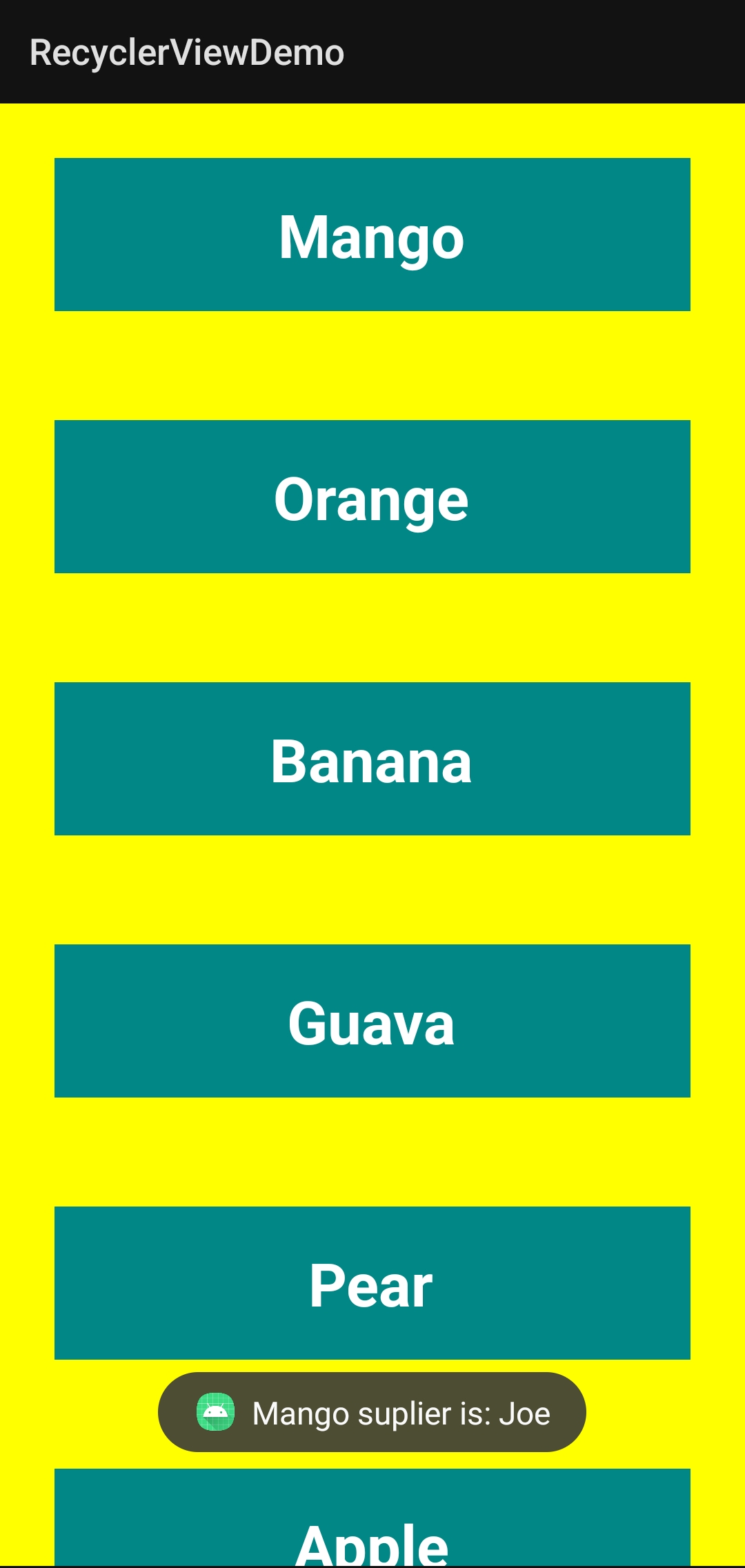 GitHub - vargal99/RecyclerViewDemo