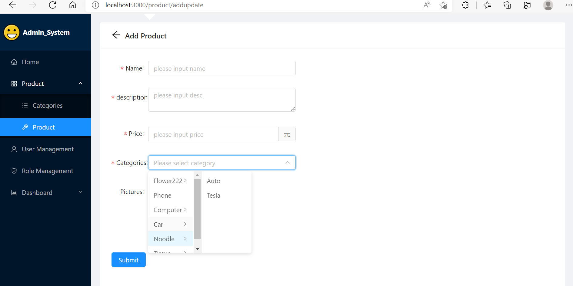 GitHub - lifanfeng-ok/React_Project_Admin_System: React Project (class ...