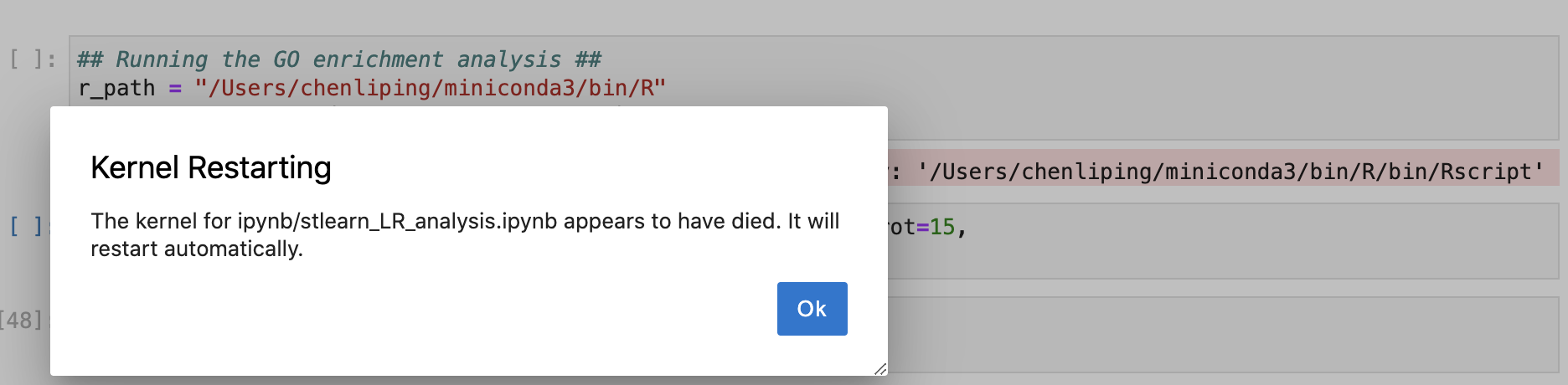 problem in GO enrichment analysis of LR · Issue #175 · BiomedicalMachineLearning/stLearn · GitHub