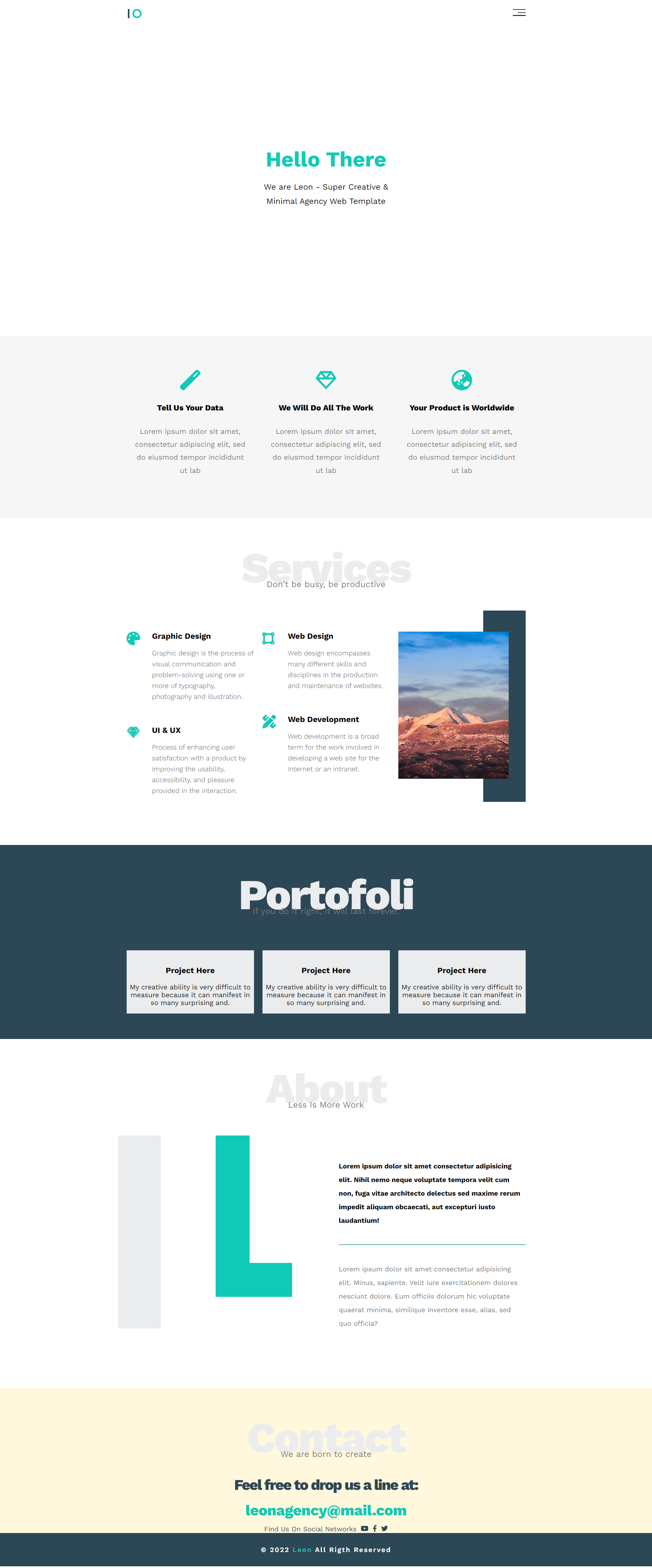 GitHub - samehelgazar95/RWD-Template-1-Leon: the first responsive web ...