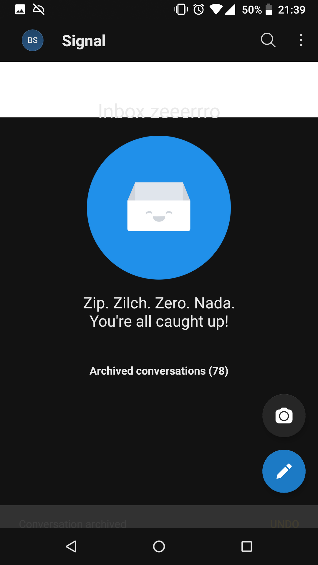 Archiving animation in dark theme has jarring light aspects · Issue #9258 · signalapp/Signal ...