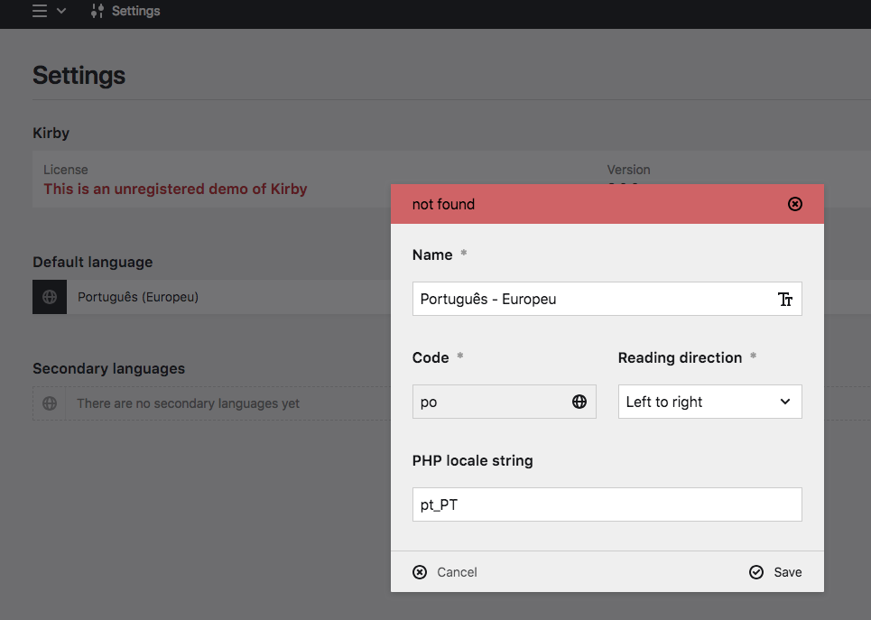 Error on saving custom language · Issue #1381 · getkirby/kirby · GitHub