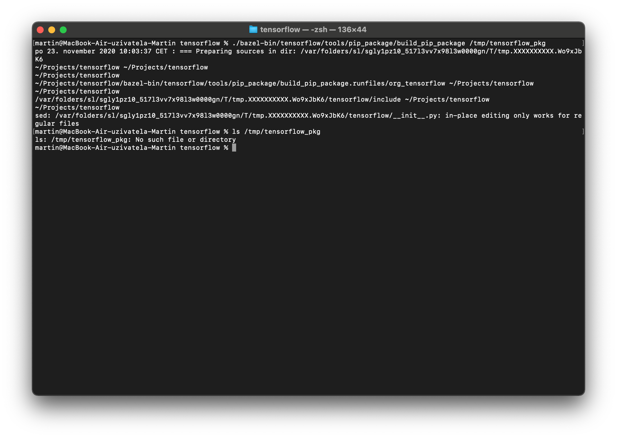 Failed to build wheel on MacOS Big Sur · Issue #45095 · tensorflow ...