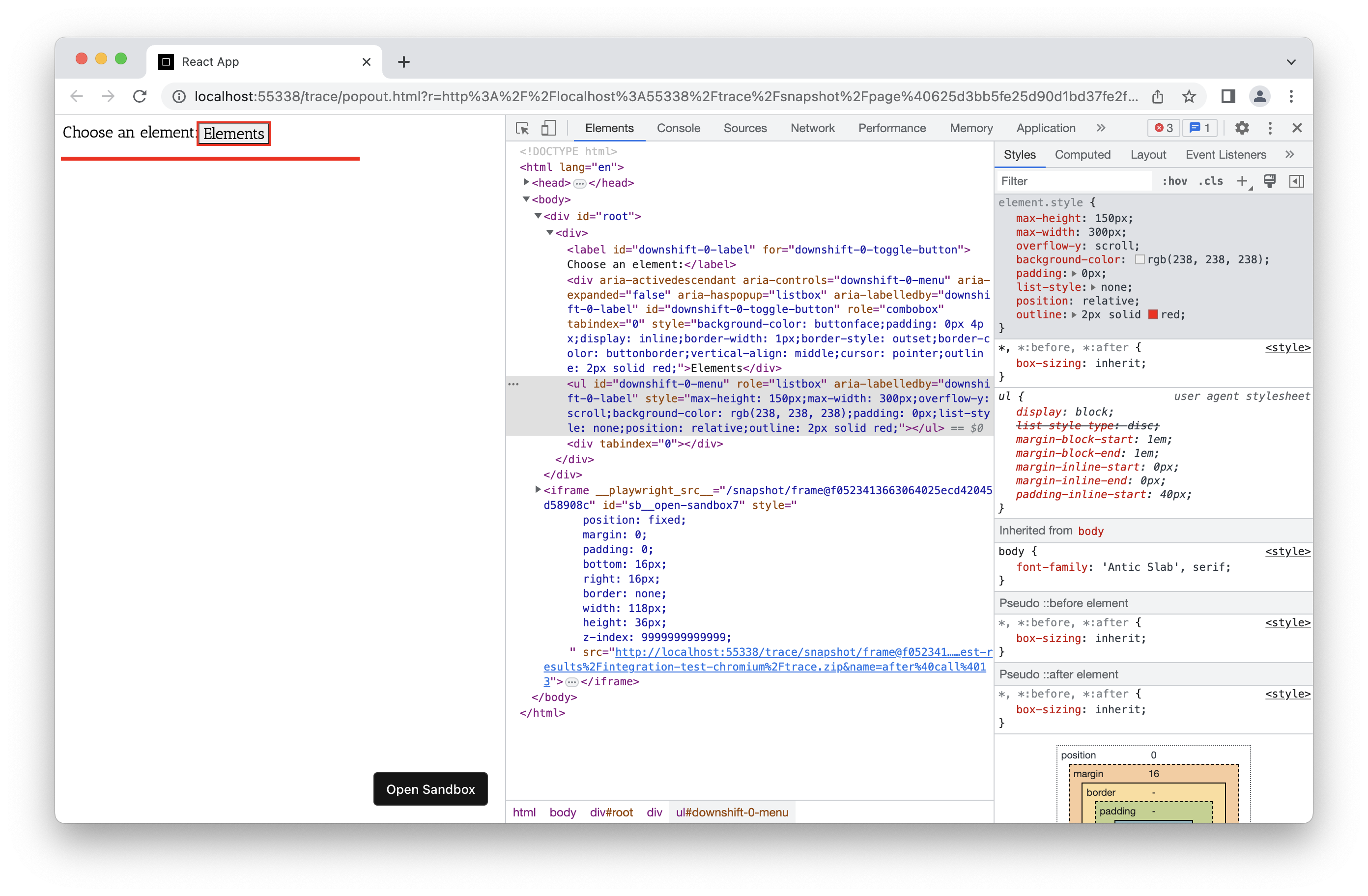 Regression Getbylabel Resolves To 2 Elements Including Hidden Menu · Issue 21833