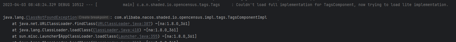 nacos-client:v2.1.0 ClassNotFoundException SecretPerfMarkImpl · Issue #10239 · alibaba/nacos ...