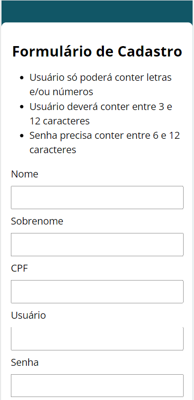 GitHub - LeonardoMancilha/Form-validation: Um exercício sobre Validando ...