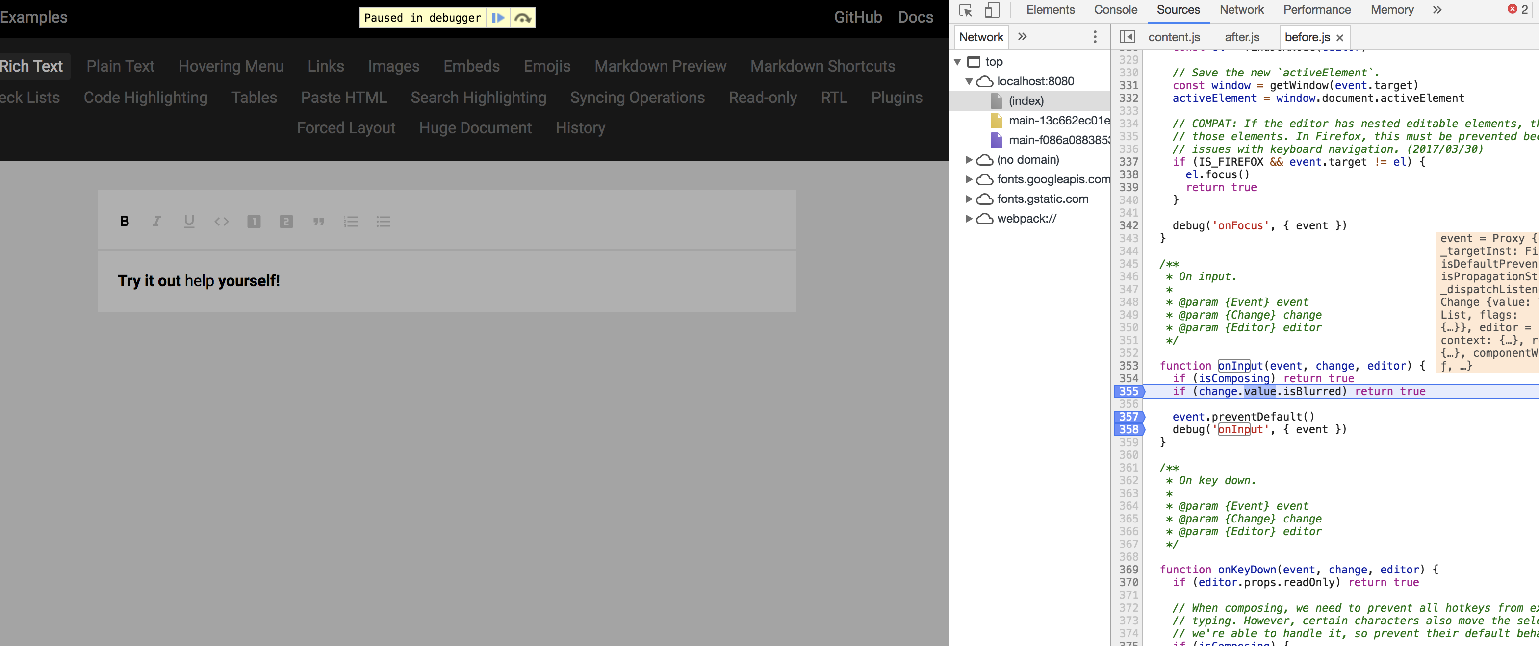 onInput loose selection and inserting in random place · Issue #1275 · ianstormtaylor/slate · GitHub