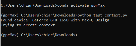 Problem creating a context with pycuda on certain GPUs · Issue #270 · gprMax/gprMax · GitHub