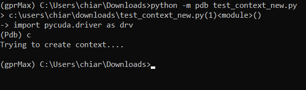 Problem creating a context with pycuda on certain GPUs · Issue #270 · gprMax/gprMax · GitHub