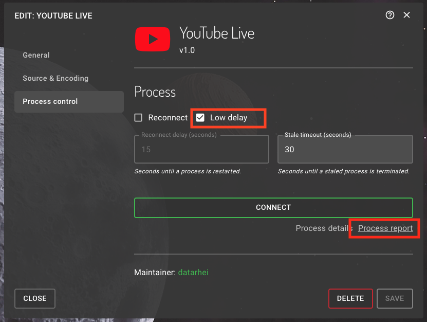 Youtube not stream · Issue #423 · datarhei/restreamer · GitHub