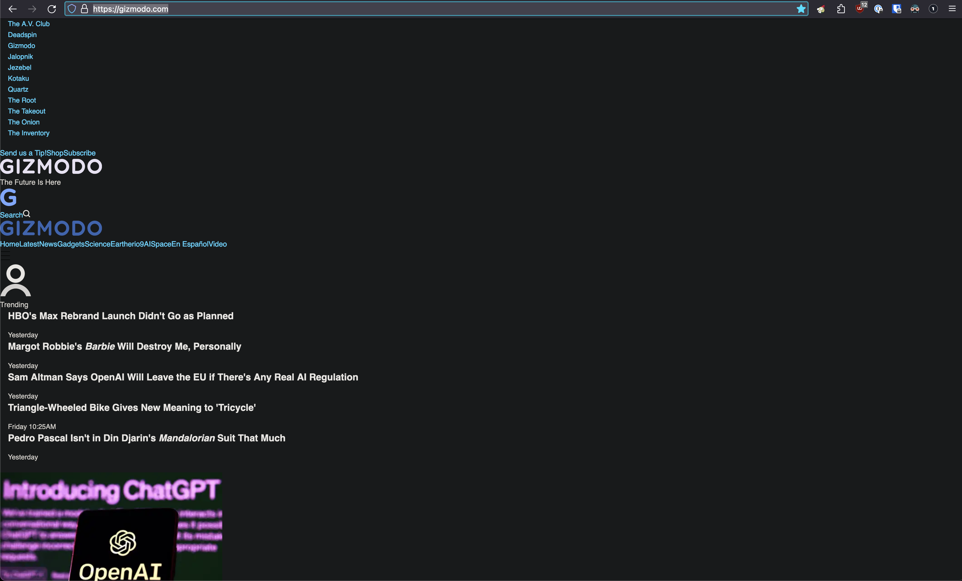[Broken Website] https://gizmodo.com/ · Issue #11317 · darkreader/darkreader · GitHub