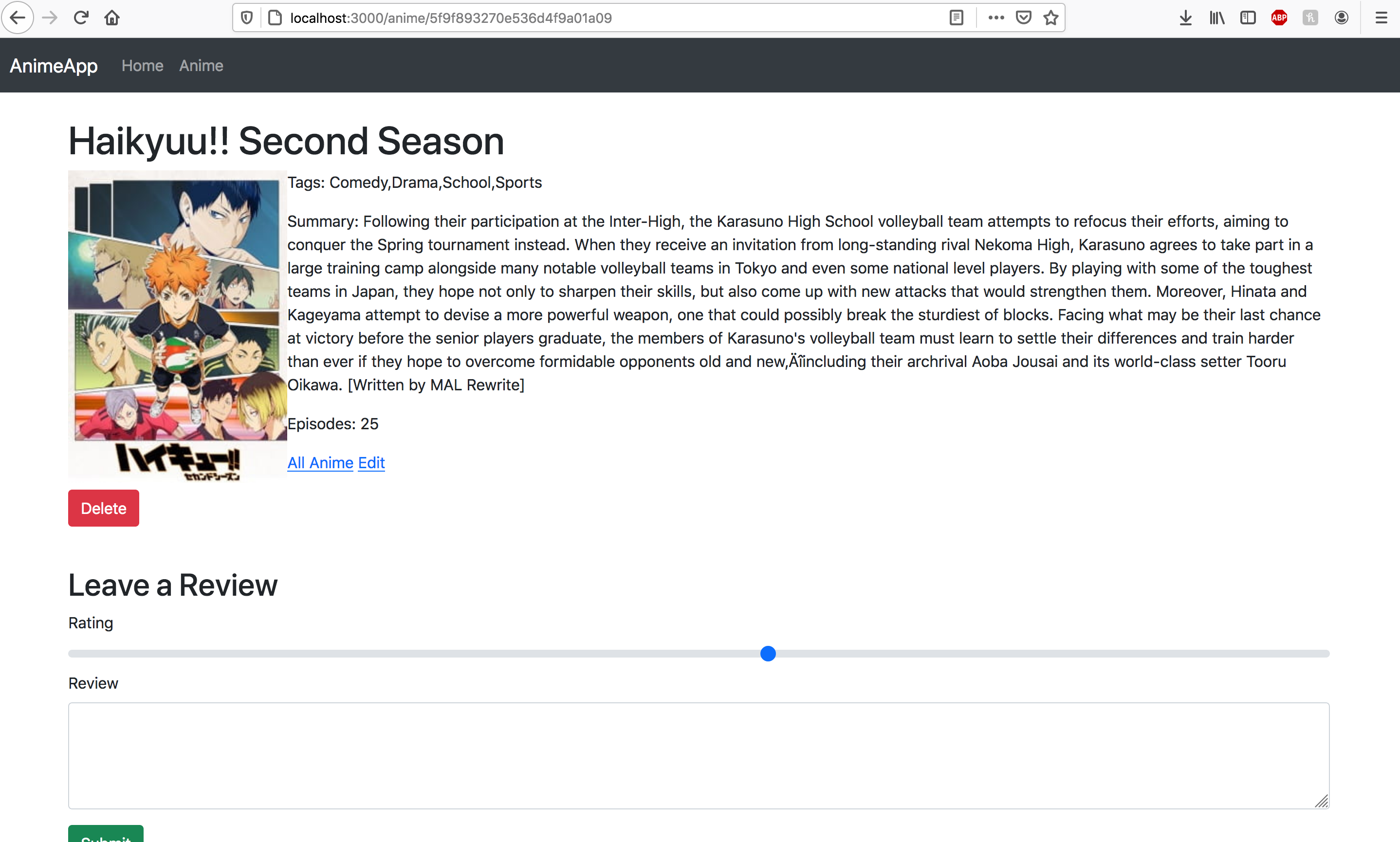 GitHub - Scrolen/Anime-List-Site: Anime Site For Discovering New Anime ...