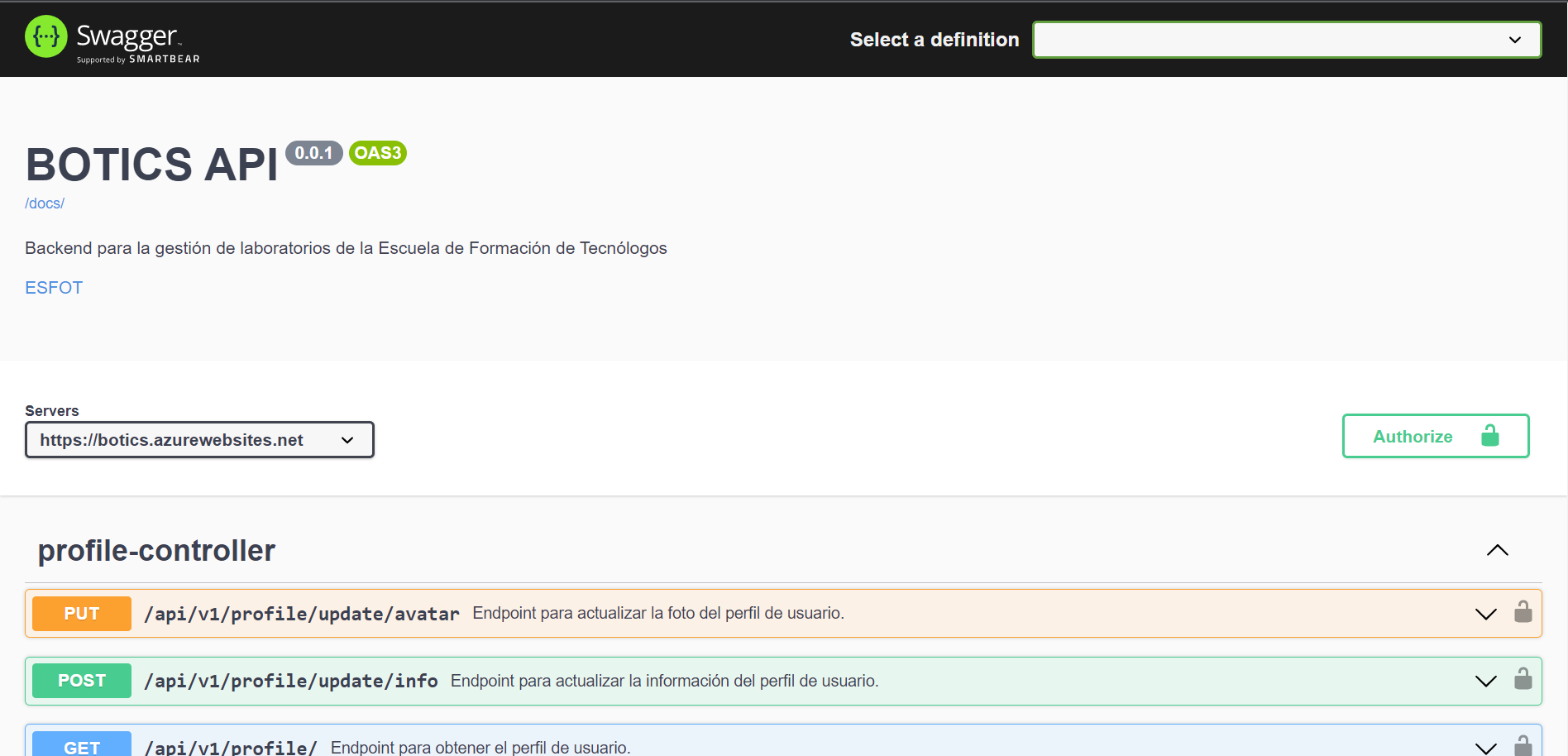 GitHub - ChristianPPP/botics: Backend para la gestión de los laboratorios de informática ESFOT.