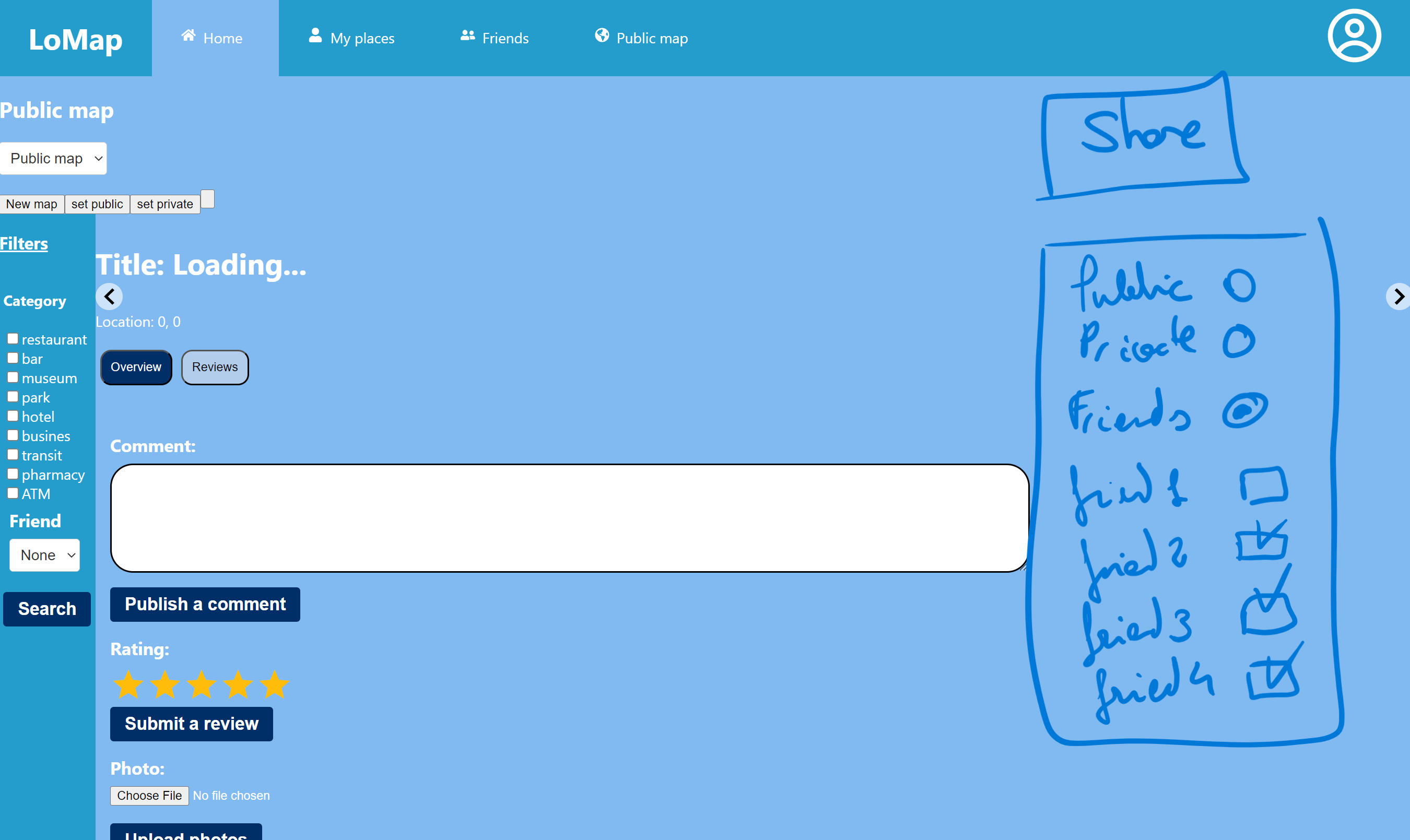 Share places with firends · Issue #119 · Arquisoft/lomap_en3a · GitHub
