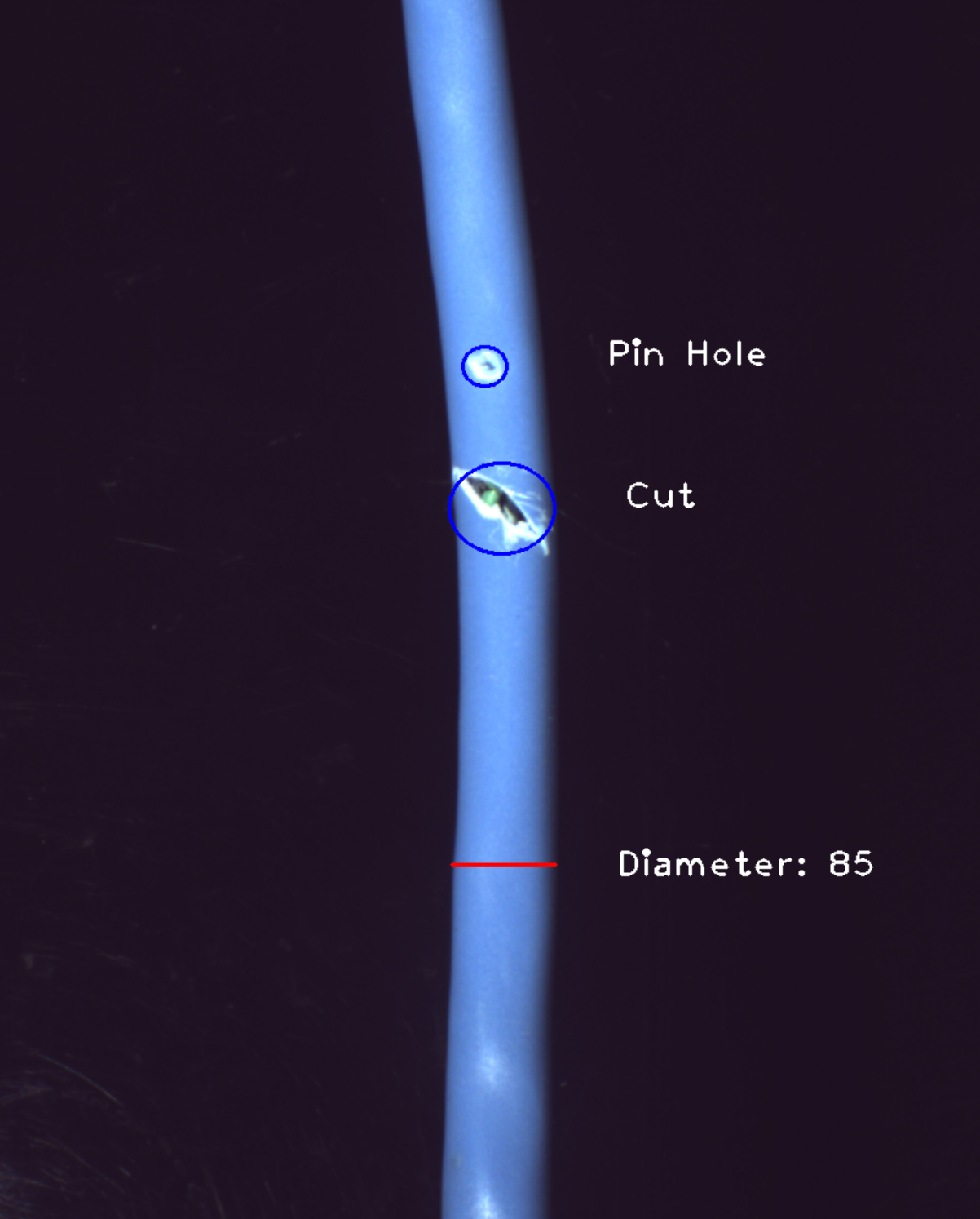 Github Ggtlhty Opencv Project Cpp Algorithm To Check Cable S Diameter And Defects On The Surface