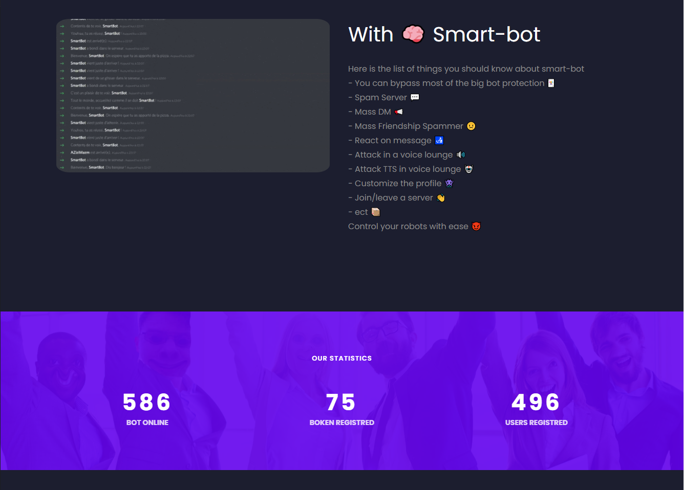 GitHub - Kazack1/Smartbot-website: Here is the awkward guy website