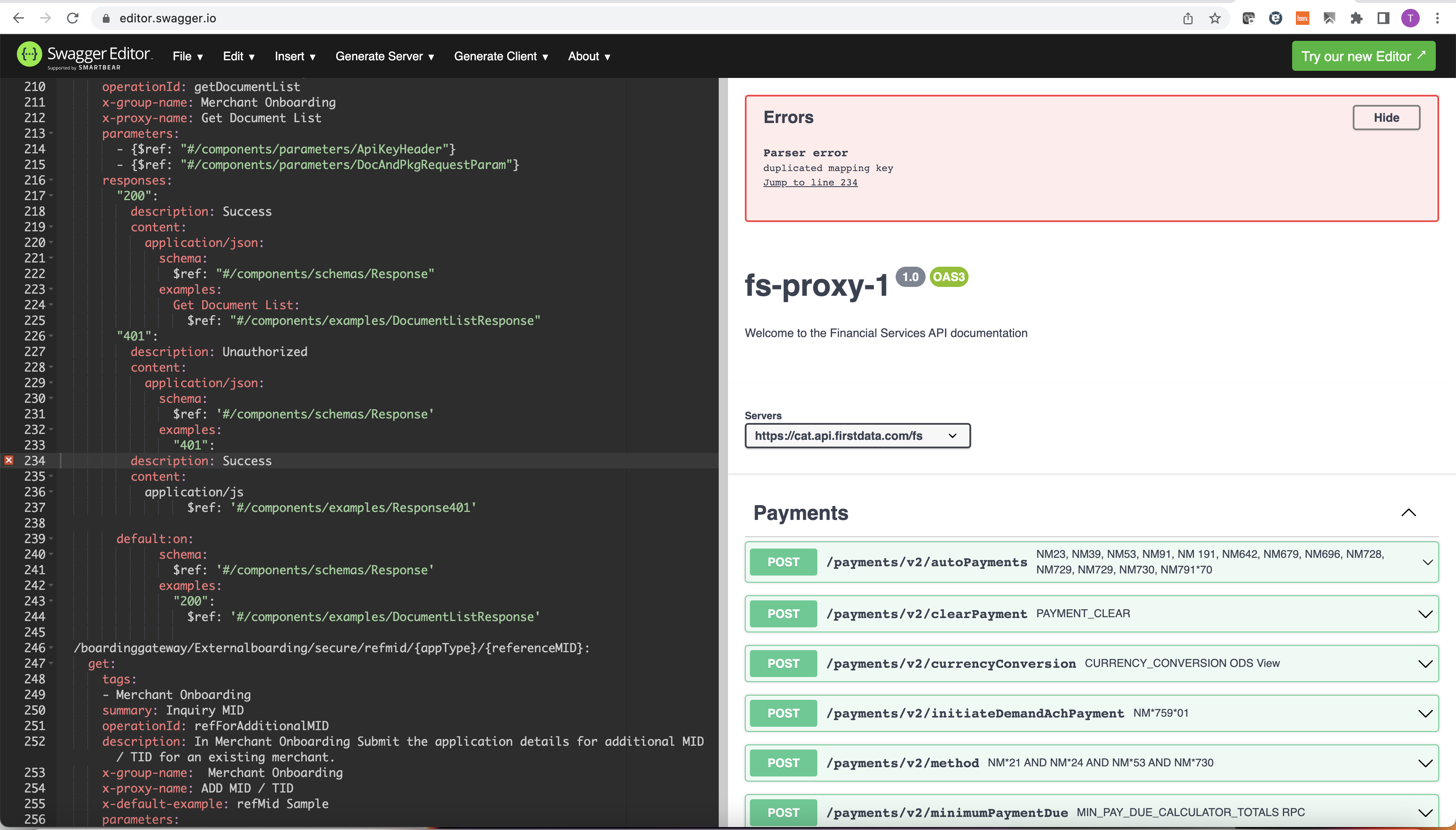Navigation link is not visible under API explorer (Dev Studio) · Issue #217 · Fiserv/Support ...
