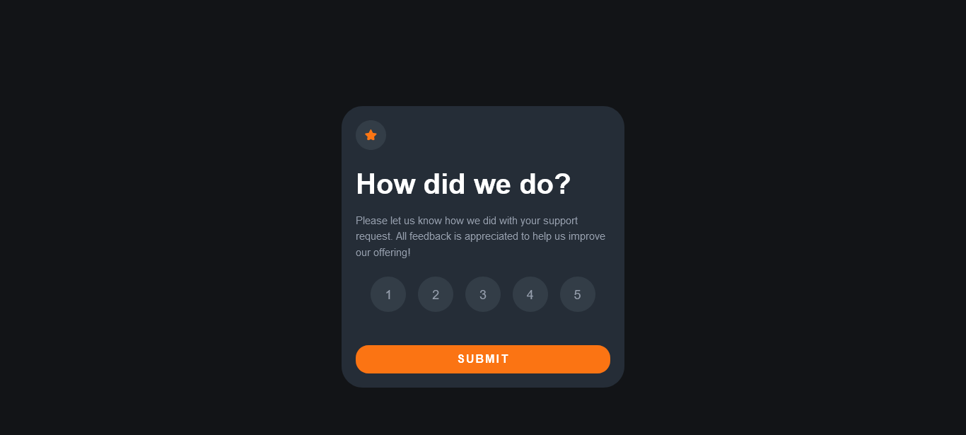 Github Adimchithecreator Interactive Rating Card