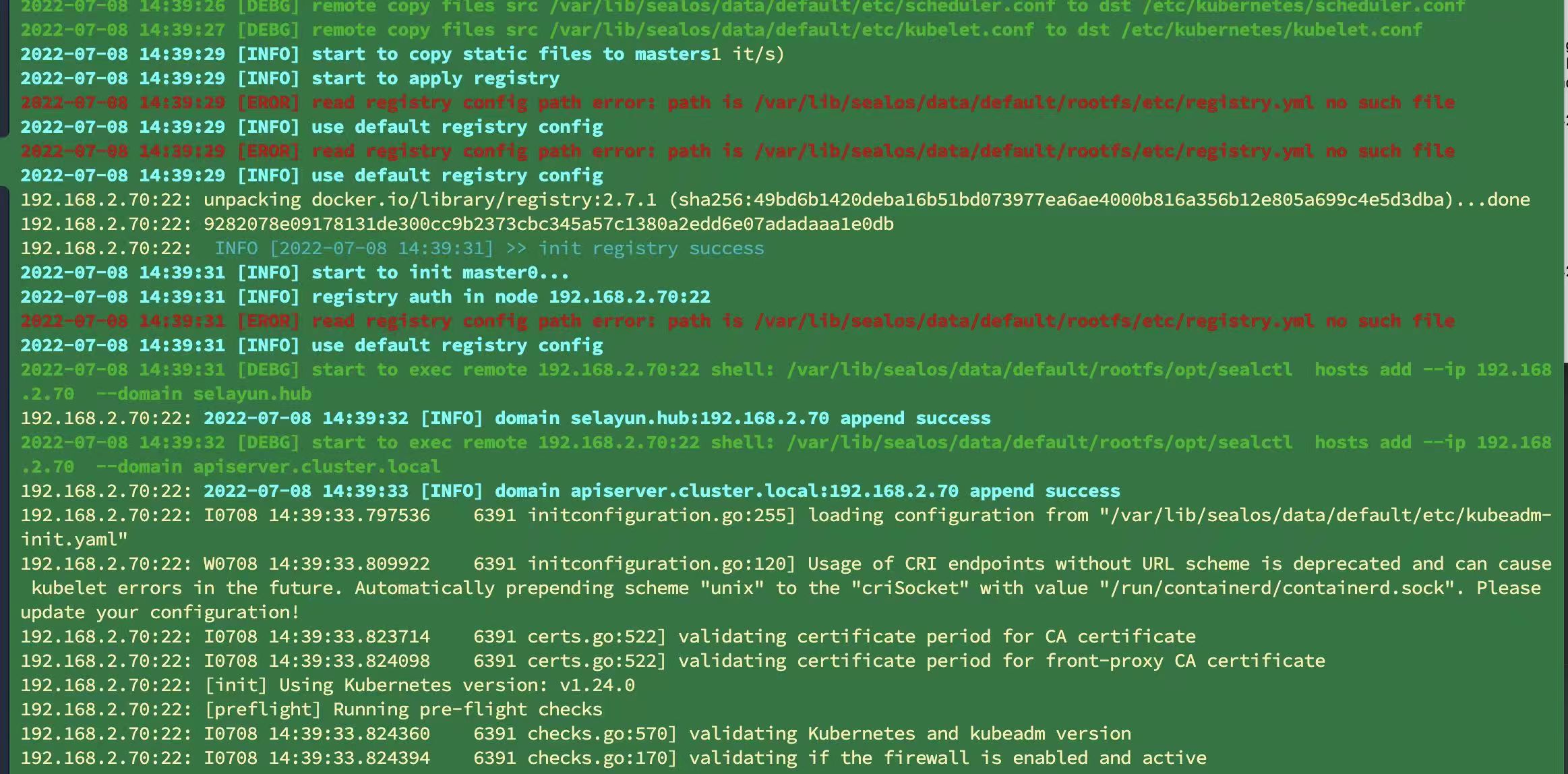 Bug Running Sealos Not In Master0 · Issue 1276 · Labringsealos · Github