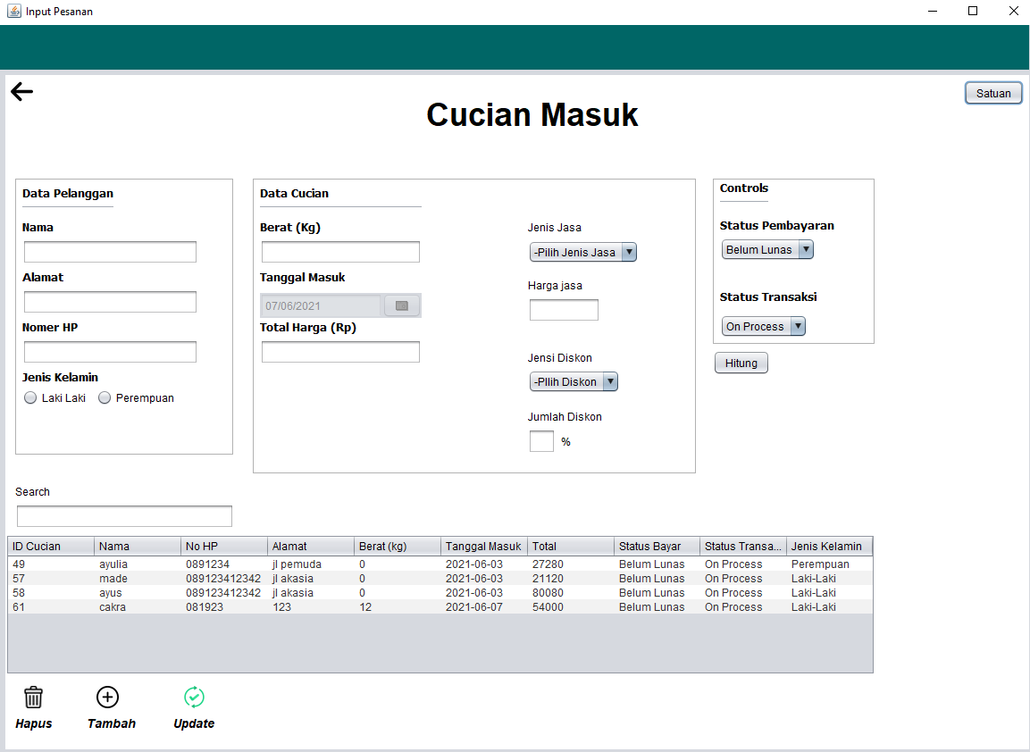 GitHub - CakraDarma/Laundry-Management-System