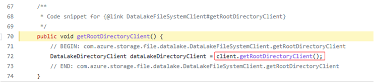 Storage - Files Data Lake Samples Issue · Issue #33774 · Azure/azure-sdk-for-java · GitHub